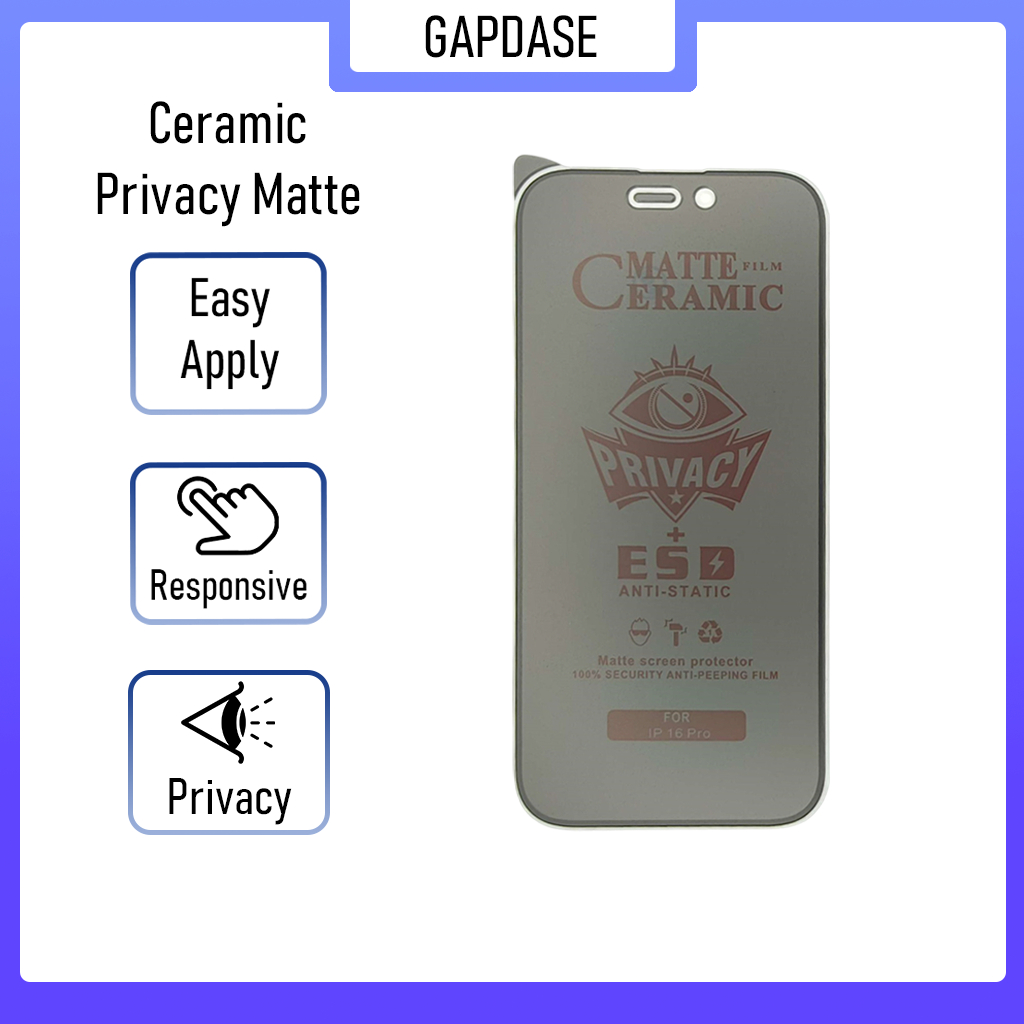 Ready Stock Ceramic Matte Privacy Screen Protector Redmi 13C, Redmi A3 ...