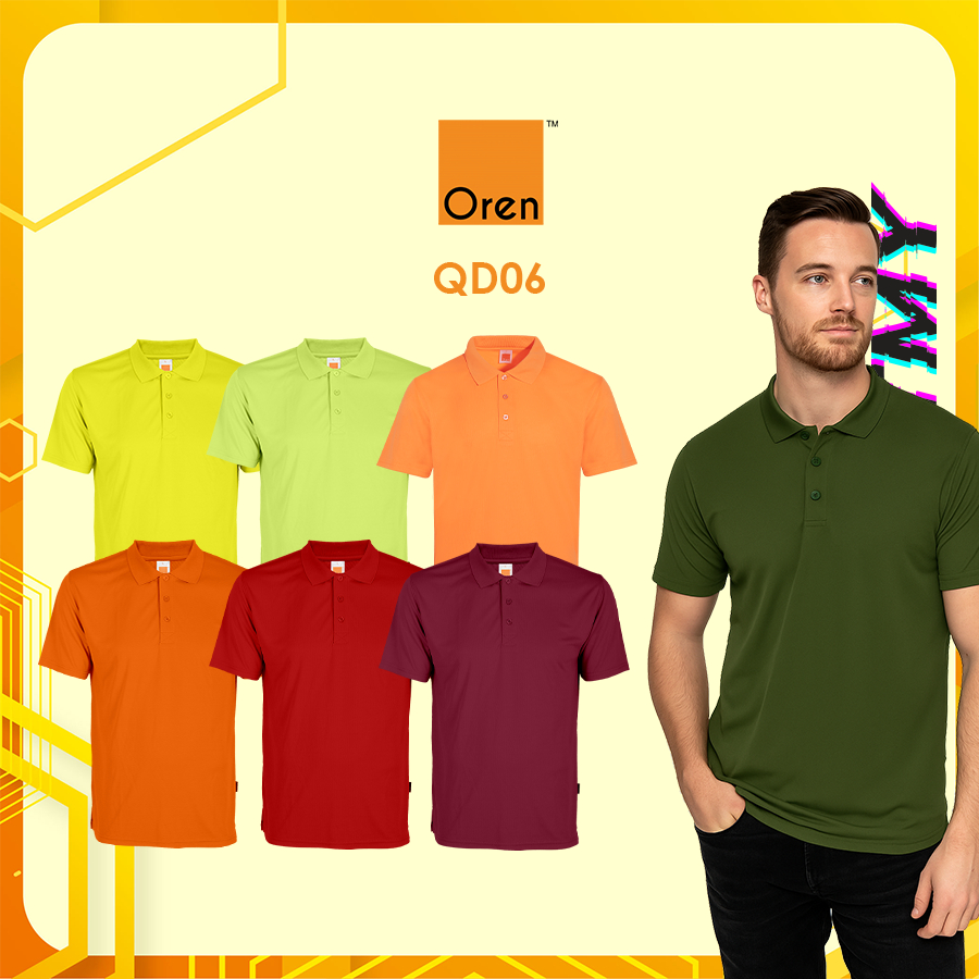 OREN SPORT QD06 Quick Dry Polo T-Shirt Unisex Sportswear Cool Fit ...
