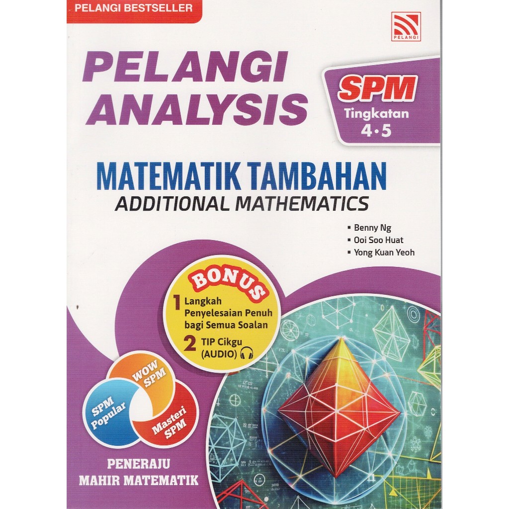 BUKU RUJUKAN ( 2025 ) : PELANGI ANALYSIS SPM MATEMATIK TAMBAHAN ...