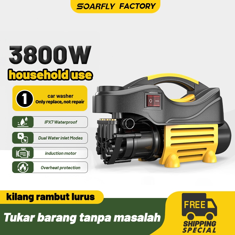 SOARFLY 3800W Car Water Jet High Pressure Wash Machine Car Wash Home ...
