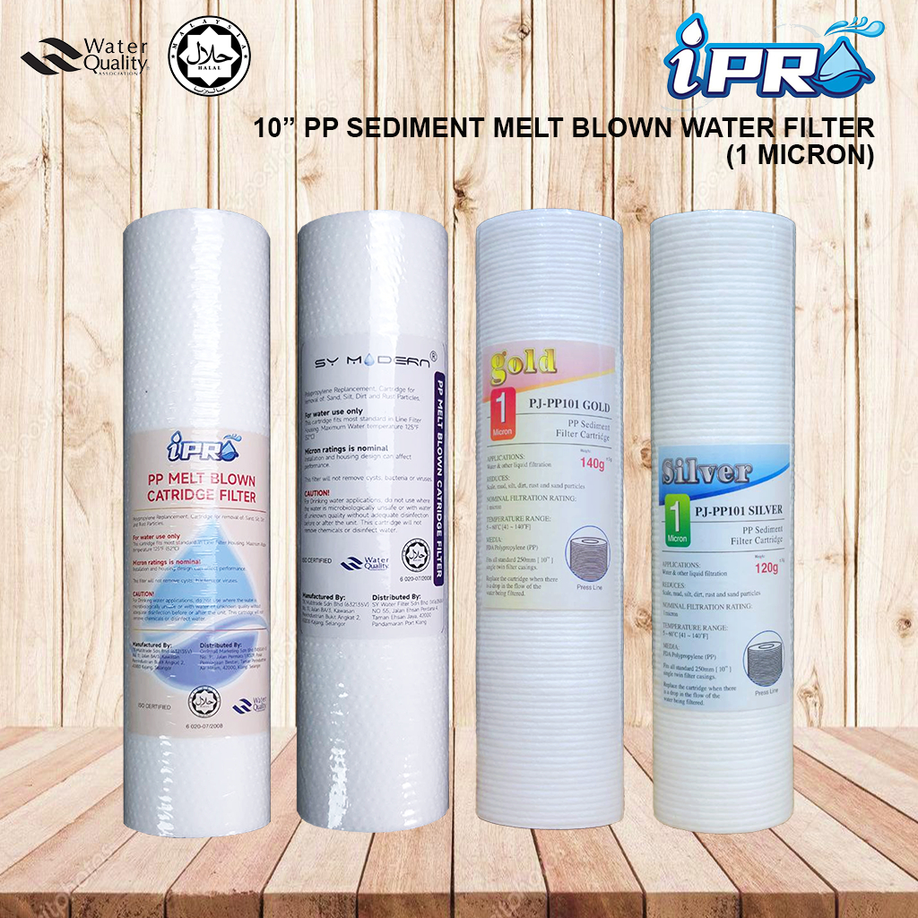 IPRO 10” 1 MICRON PP SEDIMENT WATER FILTER REFILL - HALAL CERTIFIED ...