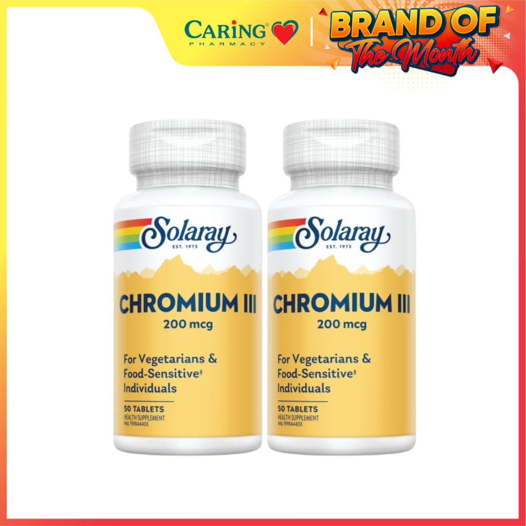 SOLARAY CHROMIUM III (50S + 50S) | Shopee Malaysia