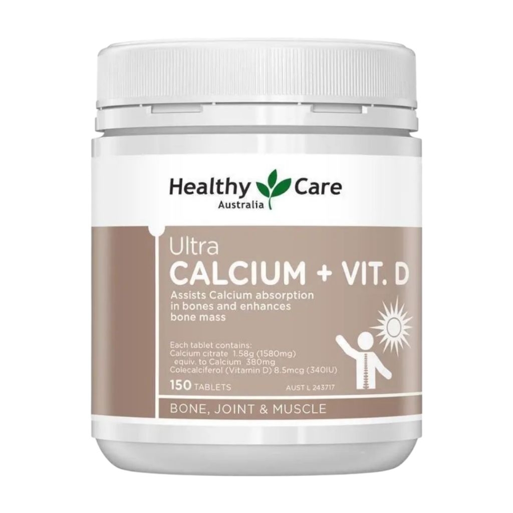 Healthy Care Ultra Calcium Plus Vitamin D 150 Tablets (Bone, Joint ...