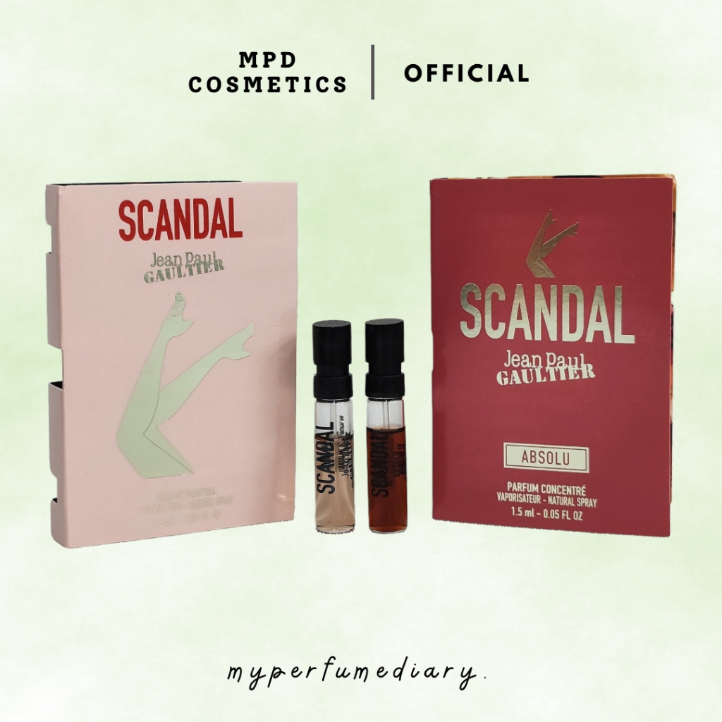 JPG Scandal EDP/Scandal Absolu Parfum Concentre 1.5ml Perfume Vial ...