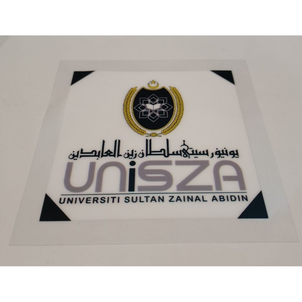 Sticker kereta logo UNISZA tampal dari dalam | Shopee Malaysia