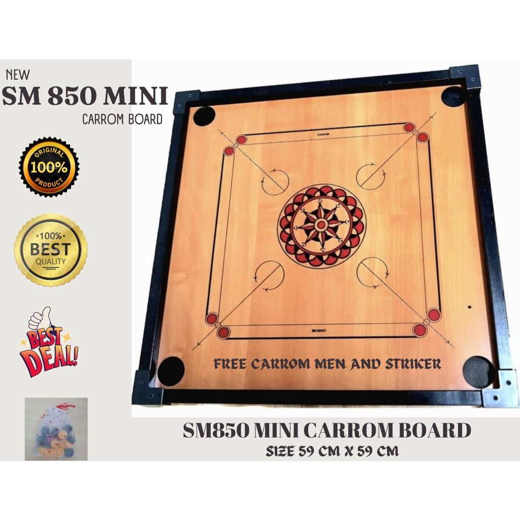 SM850 MINI CARROM BOARD (60CM) | Shopee Malaysia