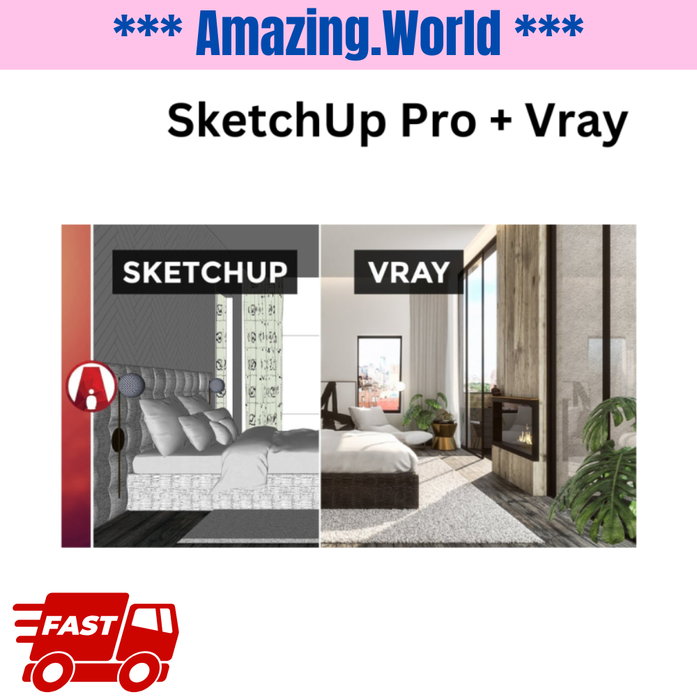 SketchUp Pro 2025/2024/2023 + Vray 2025/2024/2023 [Full Version] Window | Shopee Malaysia