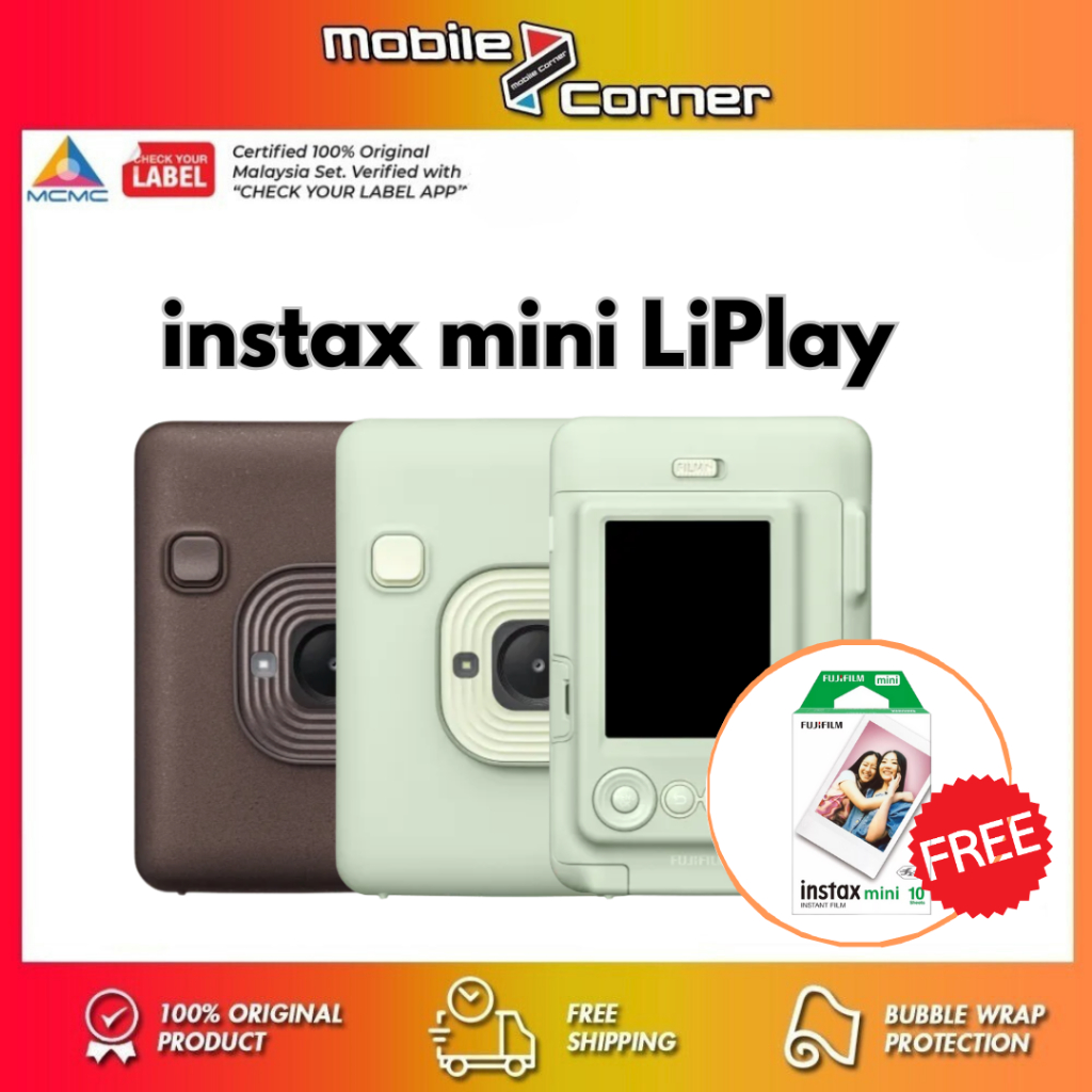 Fujifilm Instax Mini LiPlay Hybrid Instant Camera | 1 Year Warranty under FUJIFILM Malaysia ...