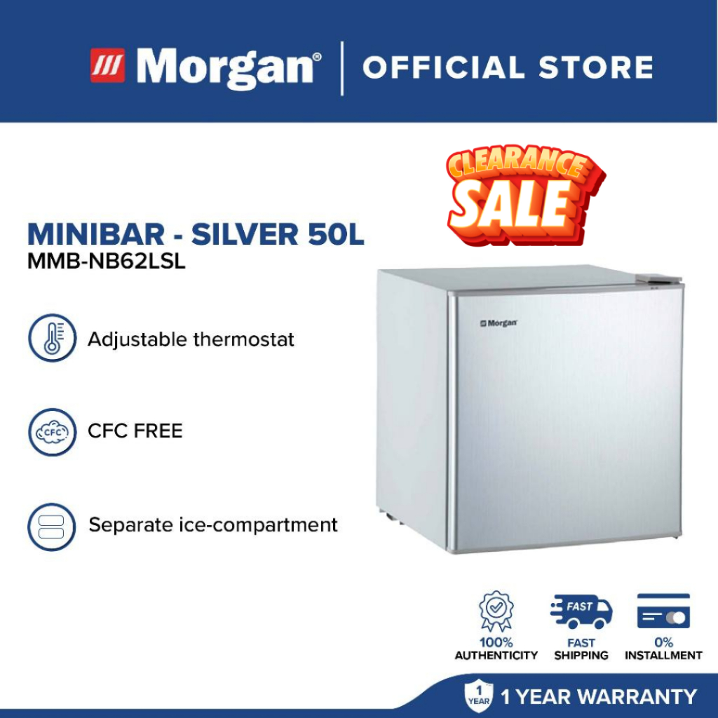 [CLEARANCE] Morgan MMB-NB62LS Single Door Mini Bar Fridge/Refrigerator ...
