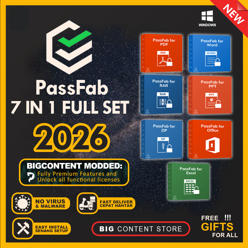 PassFAB 2026 7 in 1 for PC 💯 EASY INSTALL SOFTWARE 💯 LIFETIME PREMIUM 💯 ...