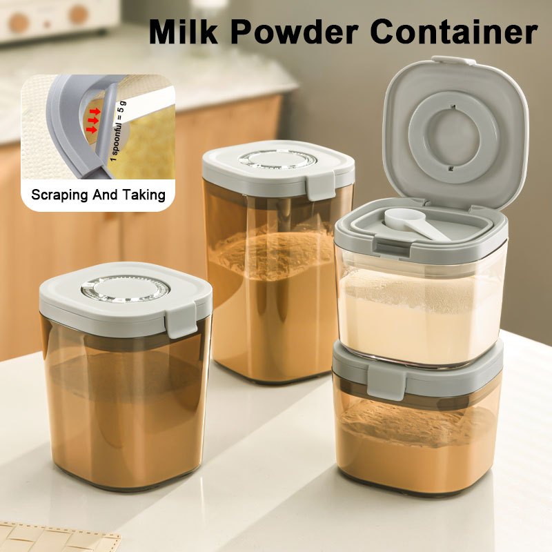 【3size】Portable Travel Milk Powder Canister - Moisture-Proof Sealed ...