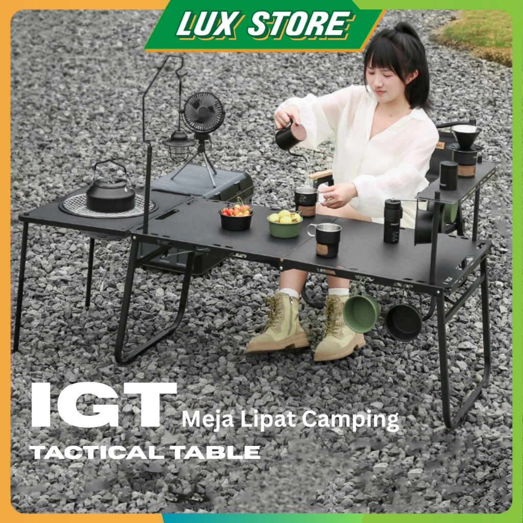 Meja Camping Table Protable Foldable IGT Table Tactical Outdoor Camping ...