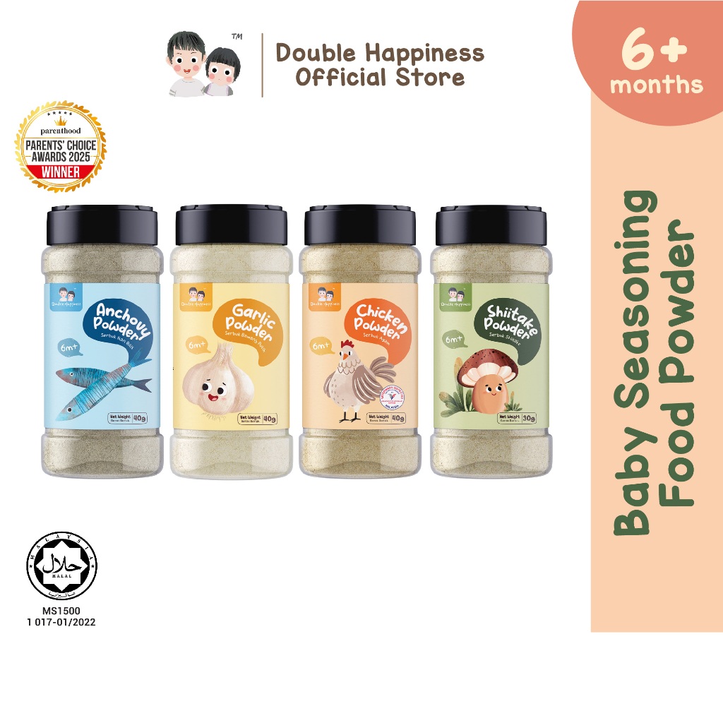 Double happiness baby seasoning powder / serbuk perasa makanan bayi ...