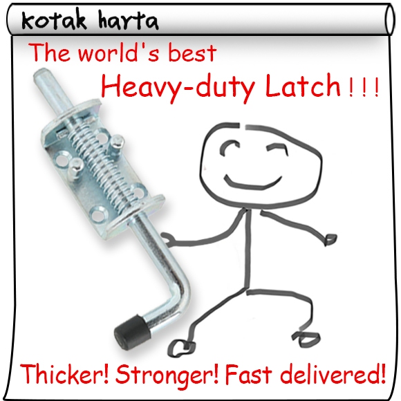 Heavy Duty Spring Latch/Metal Lock Barrel Bolt/Spring Lock for Gate ...
