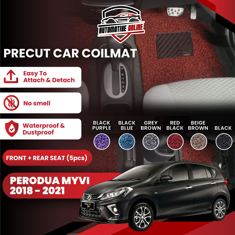 Perodua Myvi 2018-2025 Gear Up OEM PRECUT PVC CARPET Coilmat Karpet ...