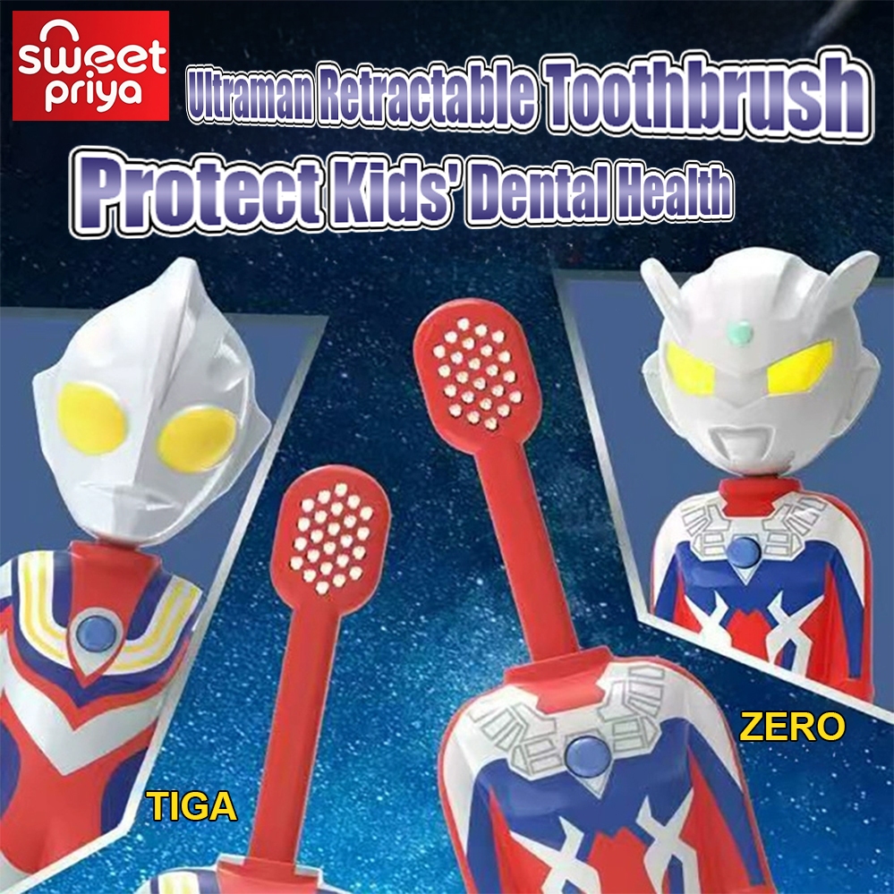 Children's Retractable Toothbrush Super Soft Bristle Small Brush Boys ...