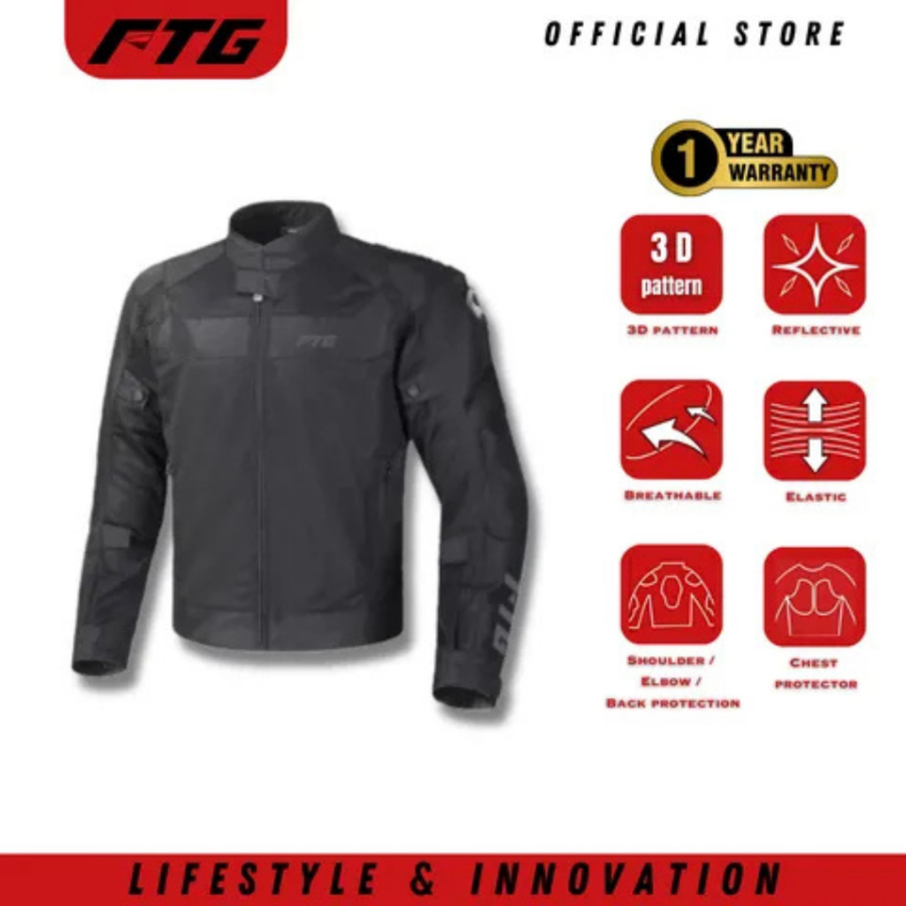 FJK-02 FTG RIDING JACKET PROTECTION COMPLETE PADDING FOR MOTORCYCLE ...