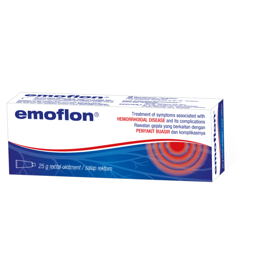 Emoflon Triple Action Rectal Ointment 25g (Exp: Nov 2026) can be used ...