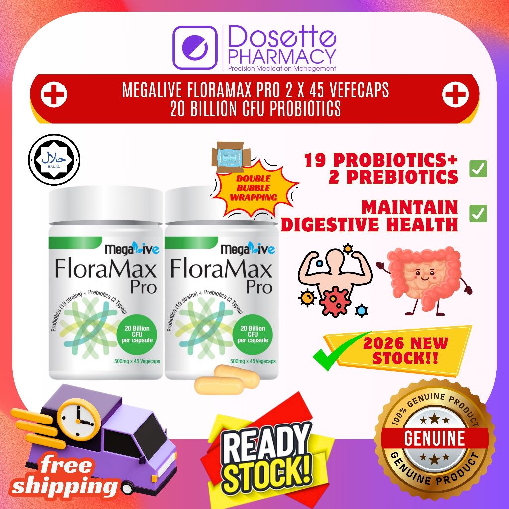 [EXP:12/26] MEGALIVE FLORAMAX PRO (45's / 2X45'S) - PREBIOTICS ...