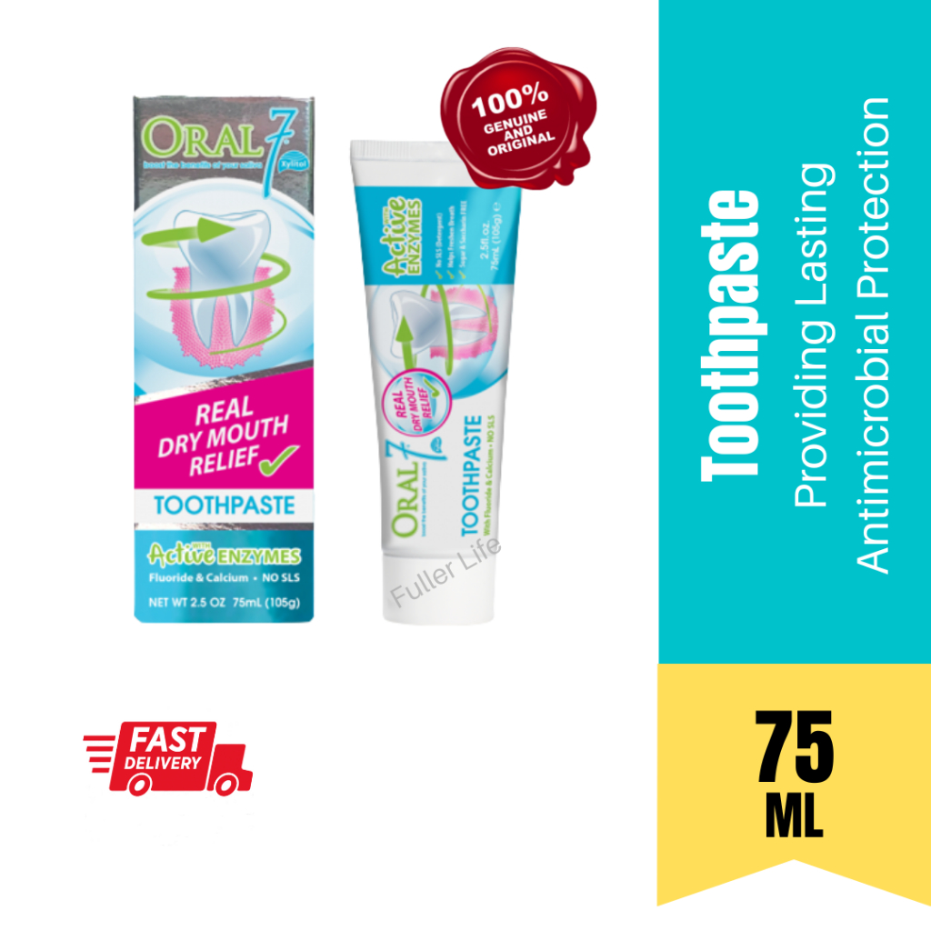ORAL7 Toothpaste (75ml) | Contains Natural Enzymes Prevent Dry Mouth ...