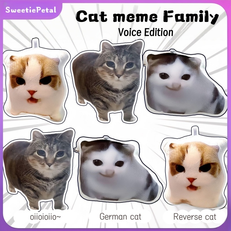 [Cat Meme] Funny Cat Meme Voice Keychain / German Reverses Kitten Doll ...