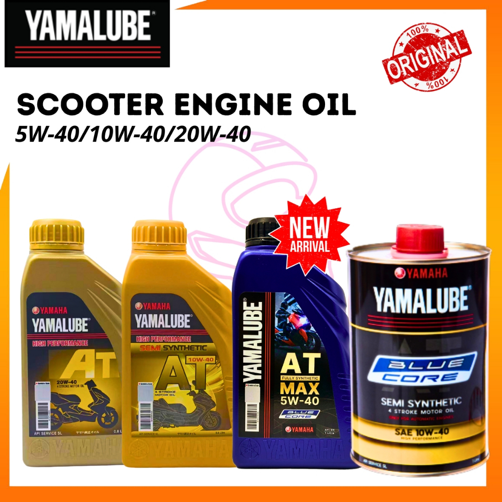 YAMALUBE SCOOTER ENGINE OIL AT MAX FULLY SYNTHETIC 5W-40 SEMI SYNTHETIC ...