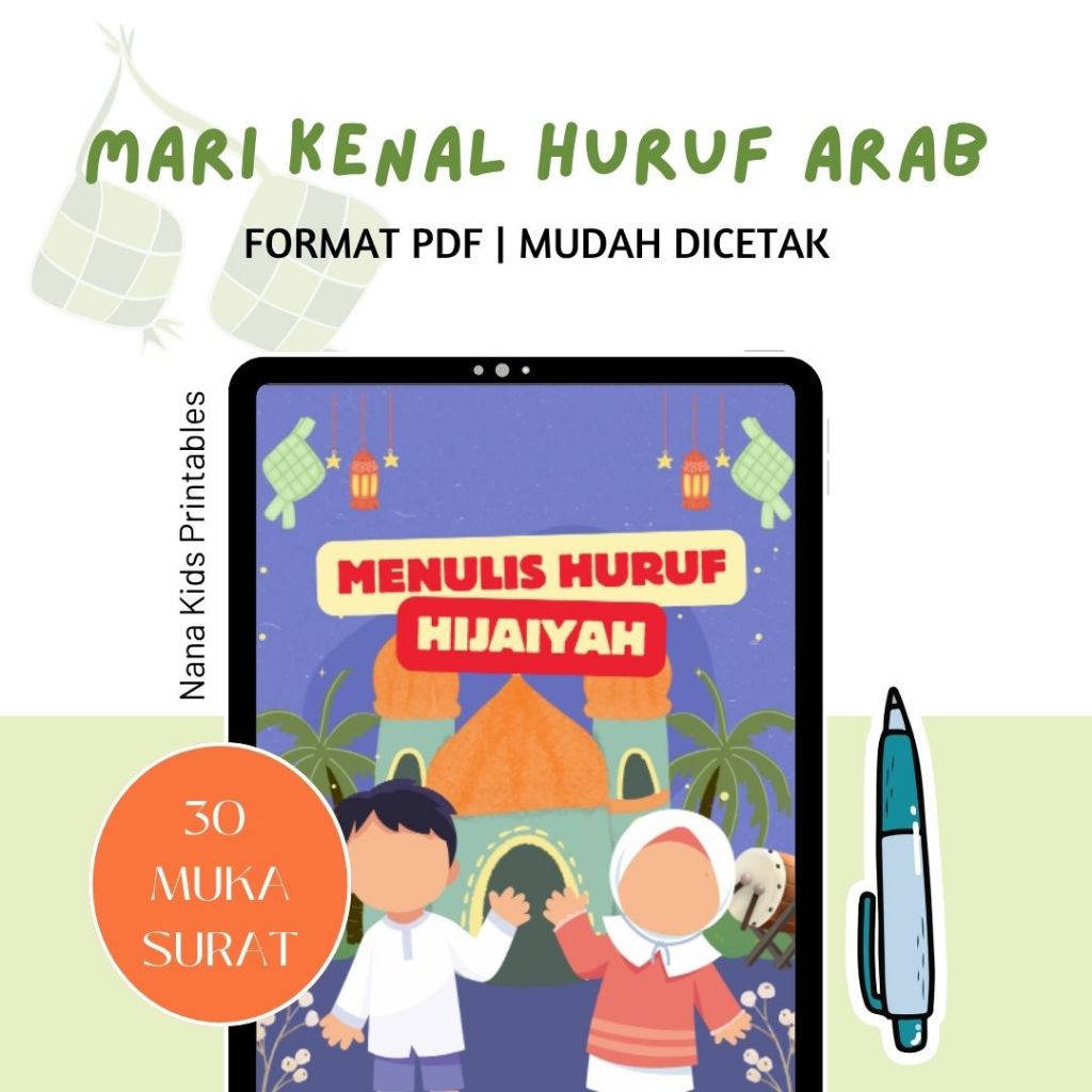 [PDF] I01 | Mari Menulis Huruf Hijaiyah | Aktiviti Belajar Huruf Arab ...