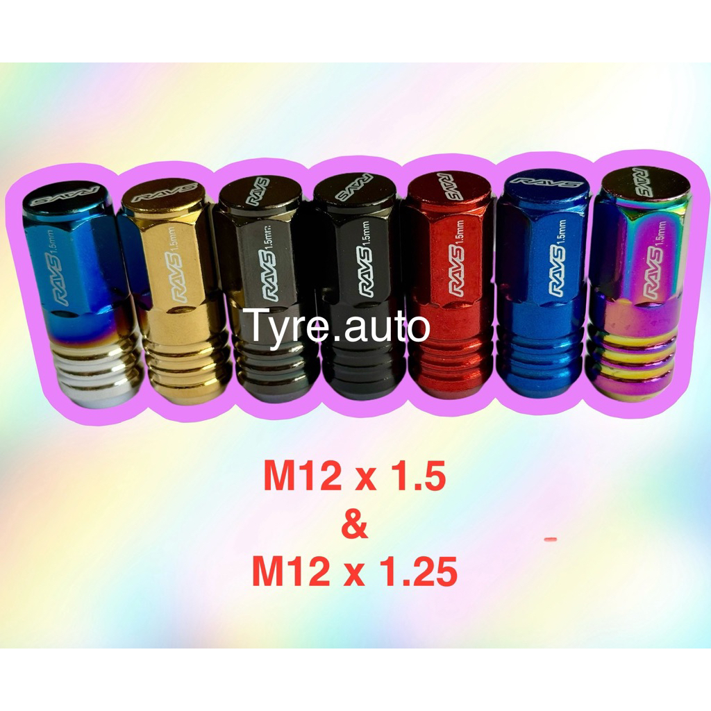 Ravs Nut Panjang Besi Racing Wheel Nut LONG Steel Heavy Duty Tyre Nut ...