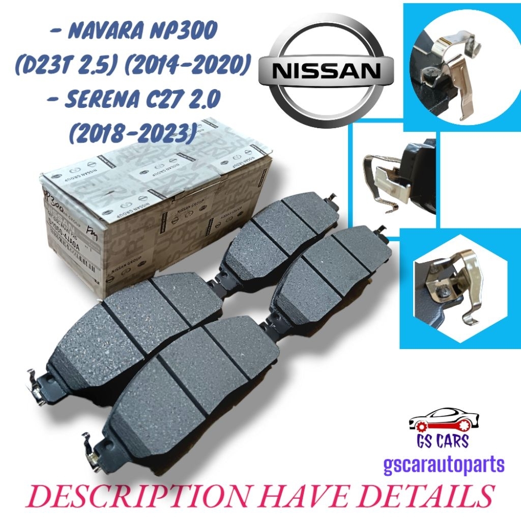 Ready stock nissan navara d23t np300 2.5 2014-2024/Serena c27 2.0 front ...