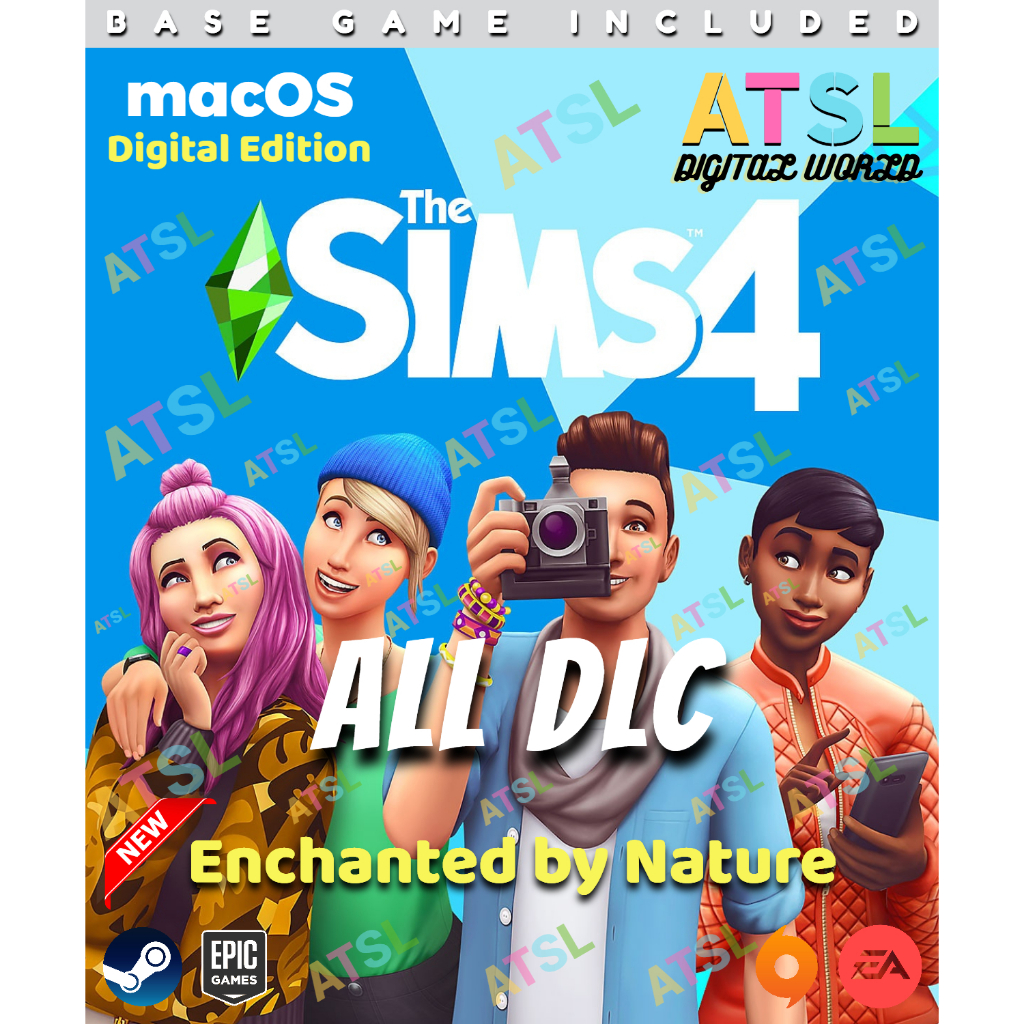 The Sims 4 ALL DLC ONLINE + Enchanted by Nature [macOS | EA] | Shopee ...