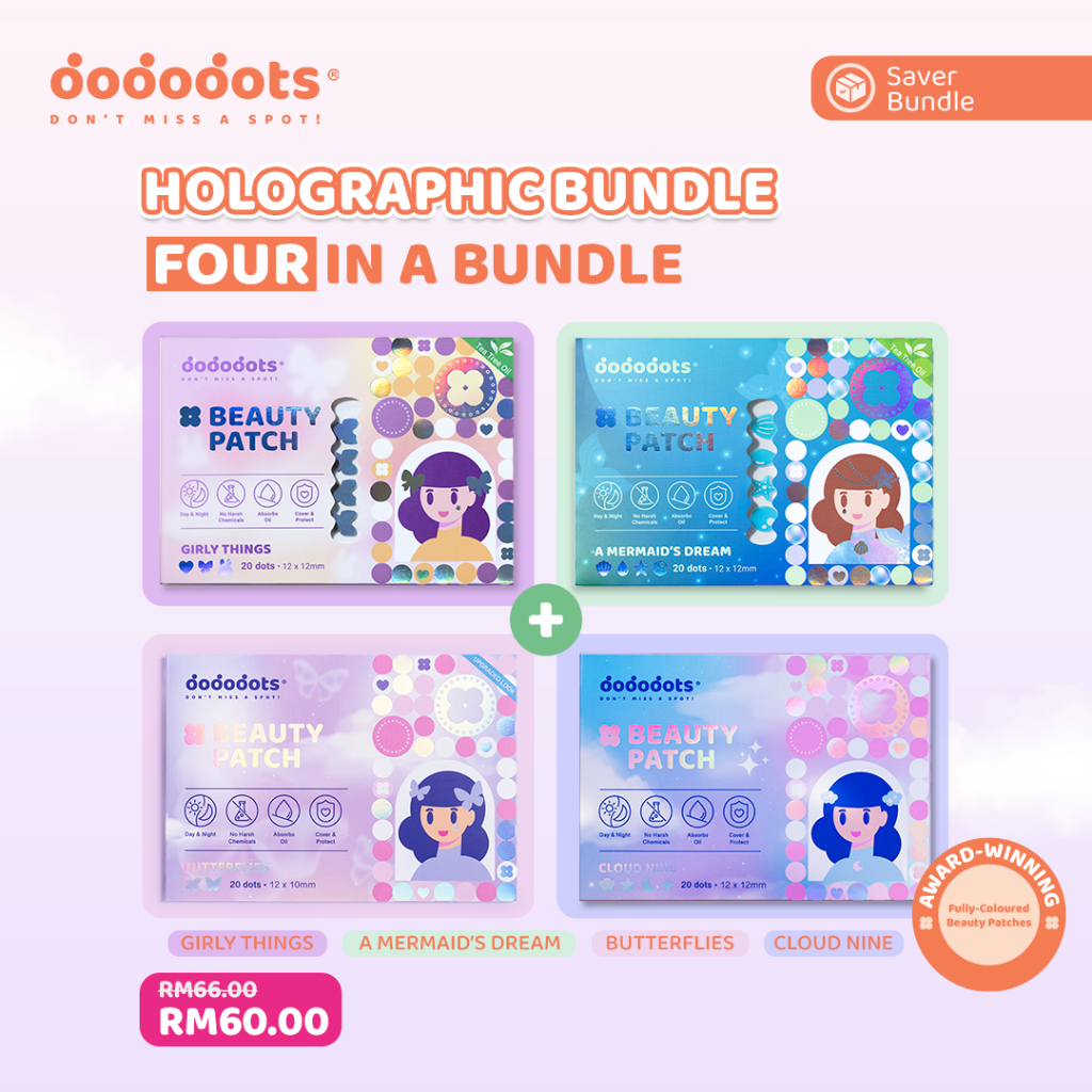 [Saver Bundle] Dododots Pimple Patch - Holographic Bundle | 4 Packs ...