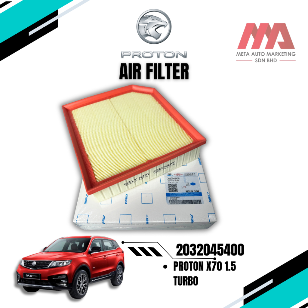PROTON ENGINE AIR FILTER - PROTON X70 1.5 TURBO (2032045400) | Shopee ...