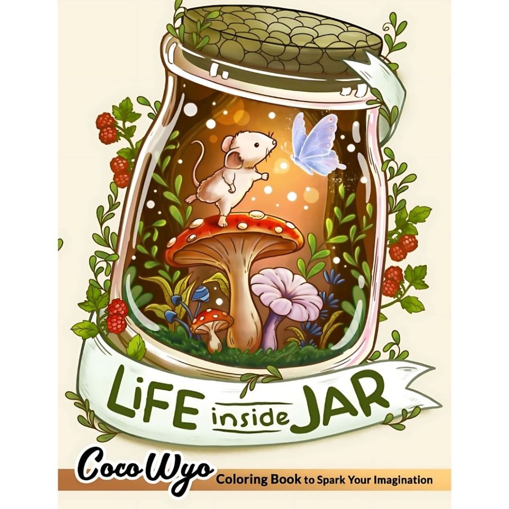 E010 Life Inside Jar Coloring Book Printable PDF Digital Coloring Pages ...
