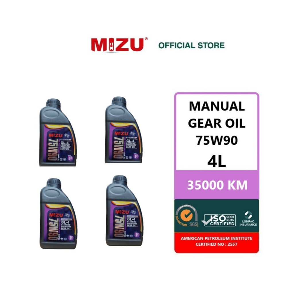 MIZU Manual Gear Oil GL4 (4L/75W-90) minyak gear wira iswara myvi ...