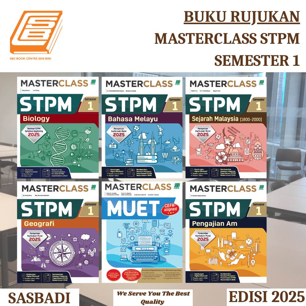 [SBCB] Buku Rujukan : Masterclass STPM Semester 1 ( Sasbadi ) | Shopee ...