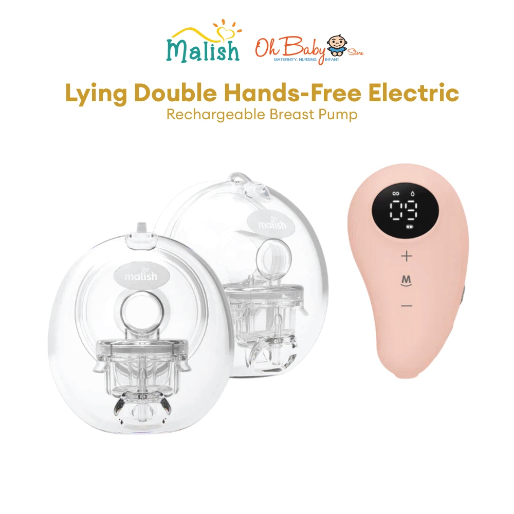 Malish Lying Double Hands-Free Electric Rechargeable Breast Pump ...