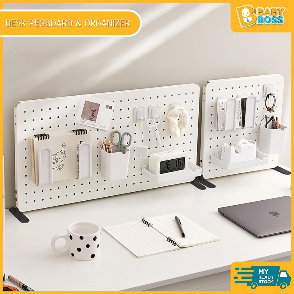 BabyBoss Desk Pegboard Combination Organizer Study Gaming Office ...