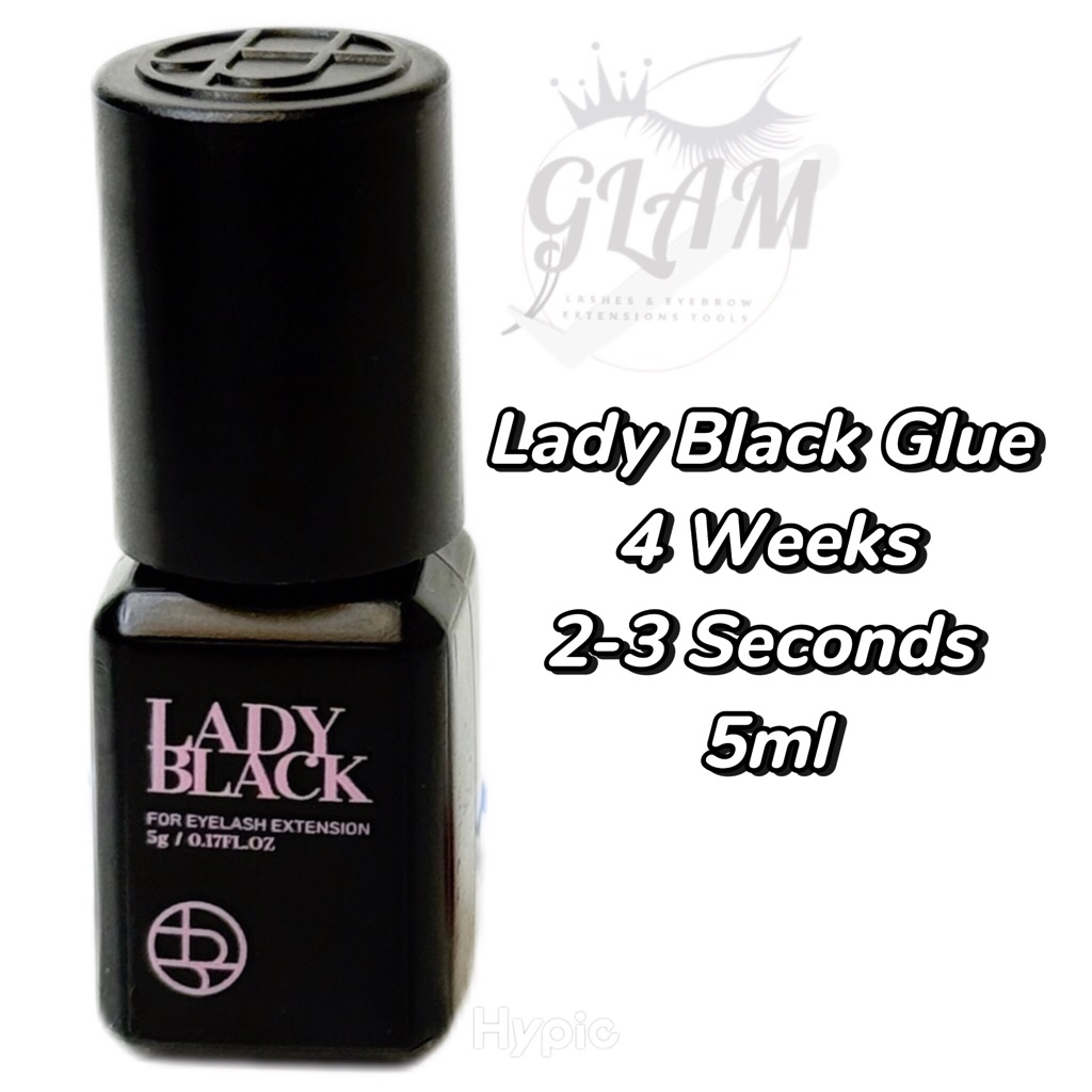 Lady Black 5ml | Eyelash Extensions Glue | Super Fast Drying In 2sec ...