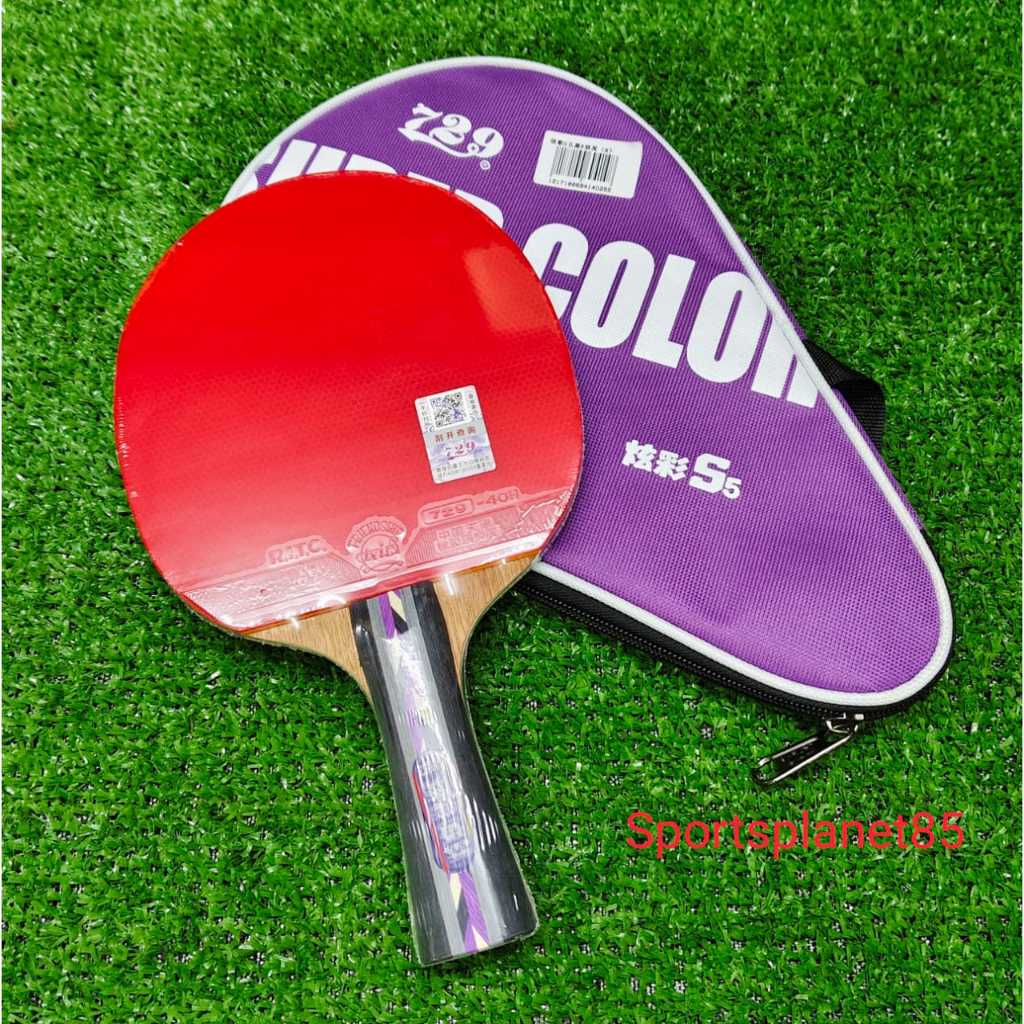 729 Friendship Ping Pong Bat Super Color Series (carbon blade + 40H ...