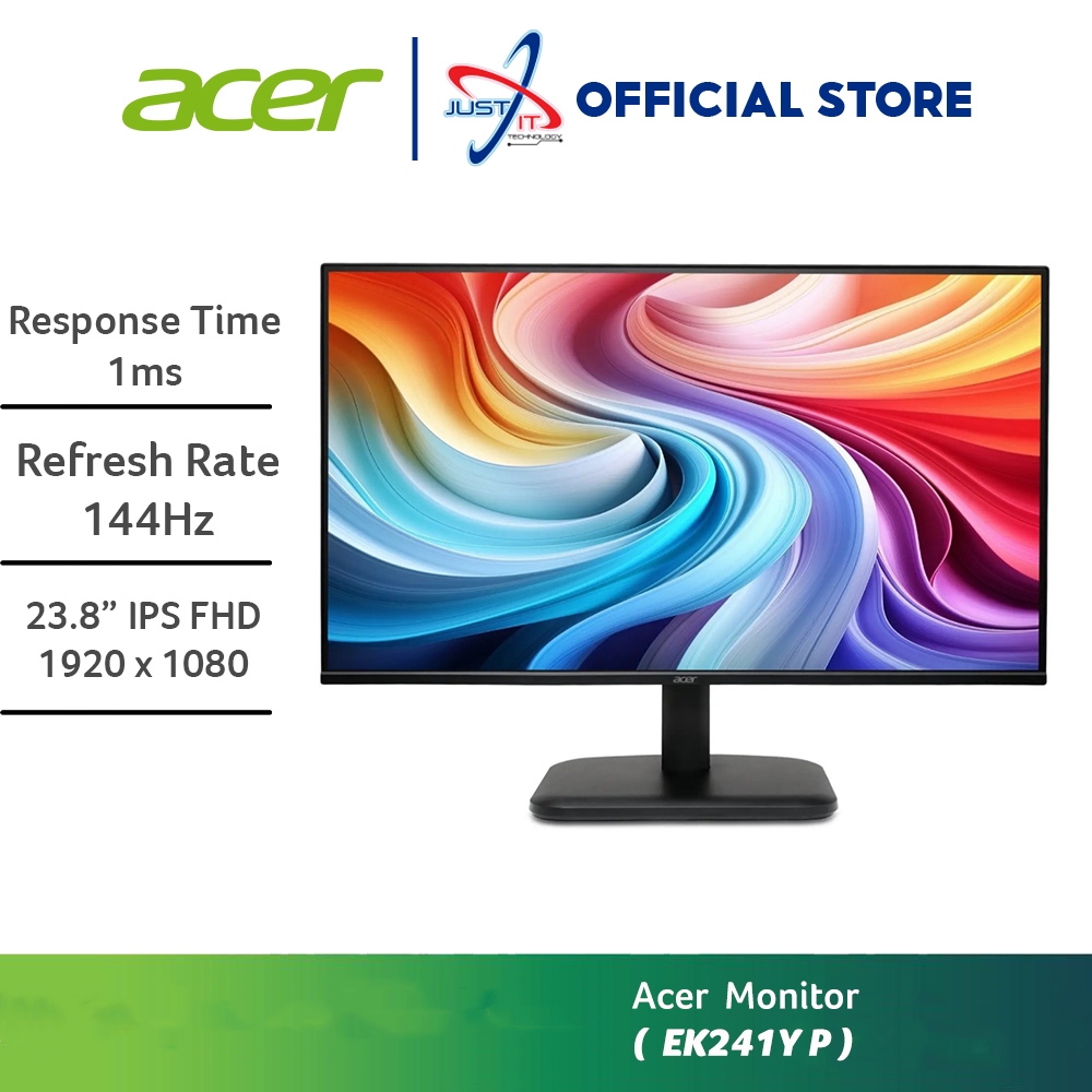 ACER EK241Y / EK241Y P 23.8" MONITOR ( 23.8" IPS FHD / 1MS / 144HZ ...