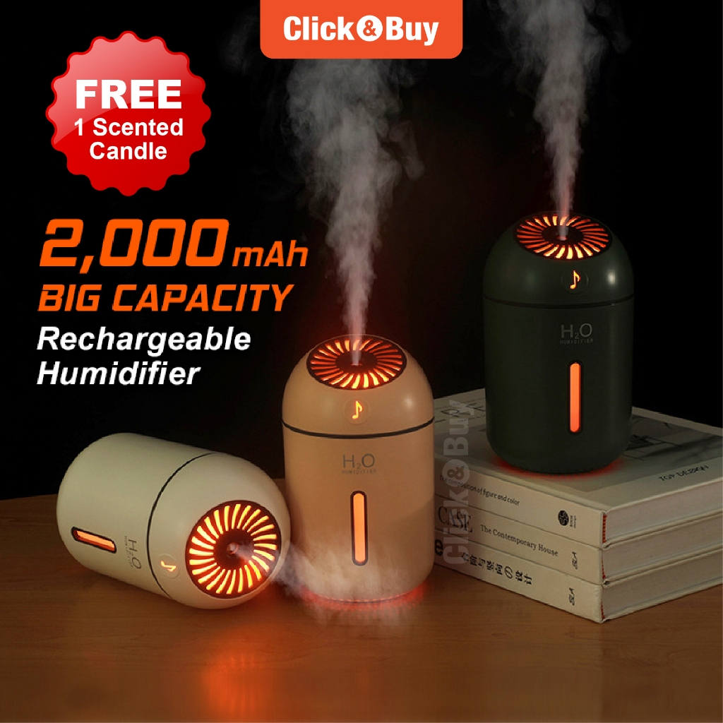 Rechargeable Humidifier Air Diffuser Wireless Aromatherapy Aroma ...