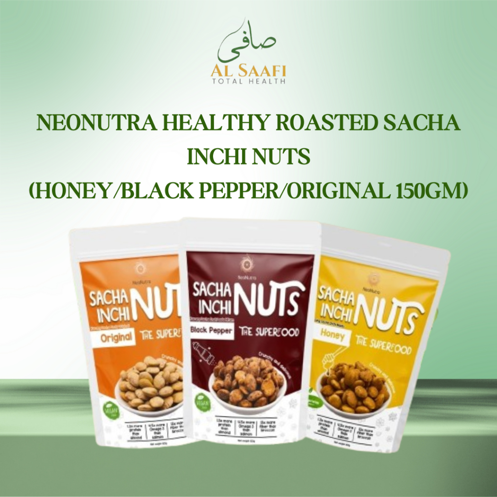 NEONUTRA Healthy Roasted Sacha Inchi Nuts -Honey/Black Pepper/Original ...