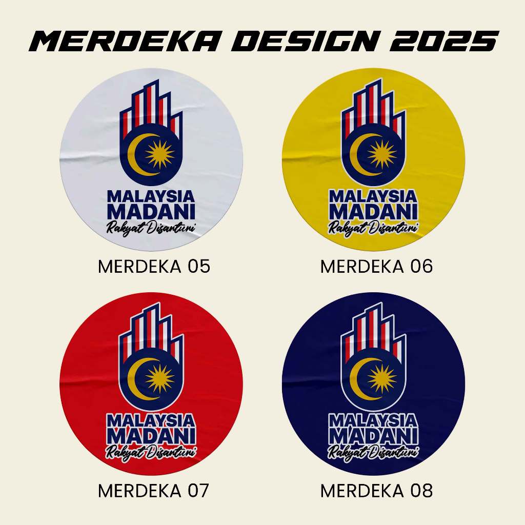 Sticker Merdeka ke 68 2025 / Bendera Negeri | Malaysia 68 Tahun ...
