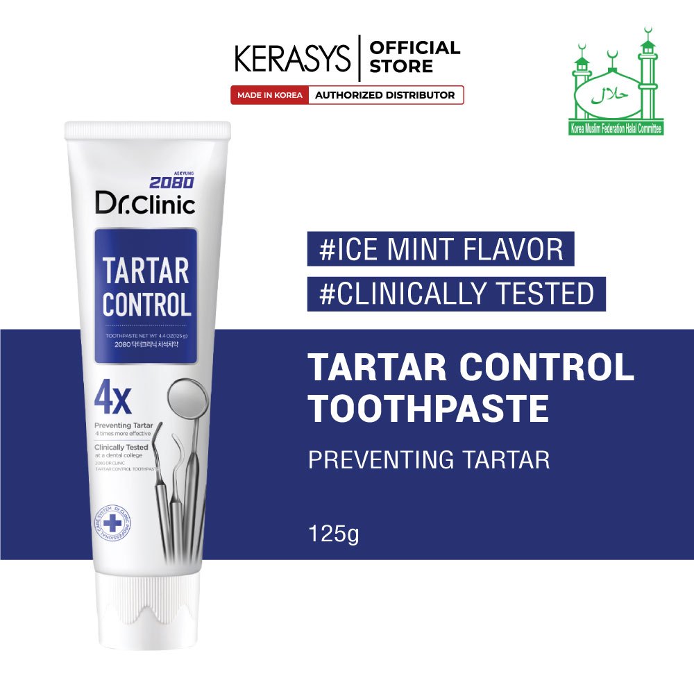 2080 Dr. Clinic Tartar Control Toothpaste Halal 125g | Shopee Malaysia