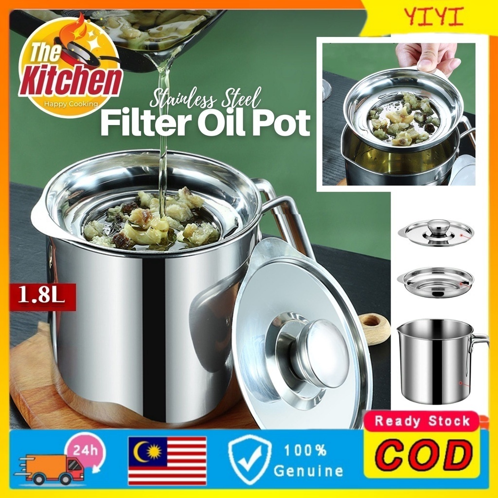 Stainless Steel Oil Filter Pot Container Tank Filter Residue Filter Oil ...