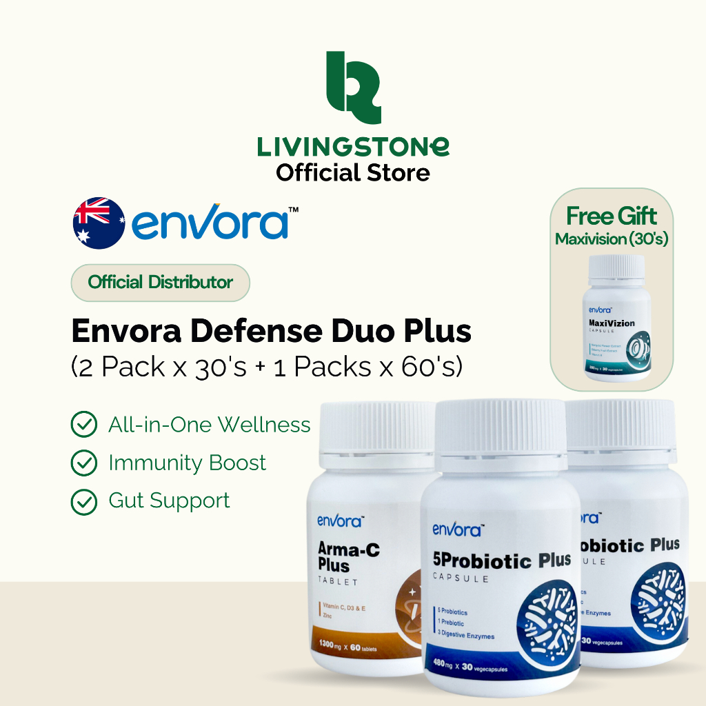 Envora Defense Duo Plus (2 Pack x 30's + 1 Packs x 60's) | Shopee Malaysia