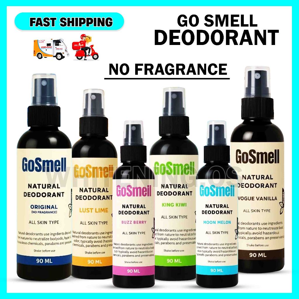 GoSmell Natural Deodorant Spray Original HQ for Armpit,Neck & Foot ...