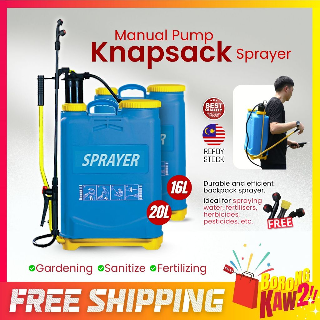 Manual Knapsack Sprayer 16L 20L Tank Nozzle Sprayer Garden Sprayer ...