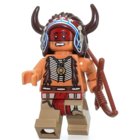 LEGO TLR003 The Lone Ranger : Red Knee Minifigure ( Native American ...