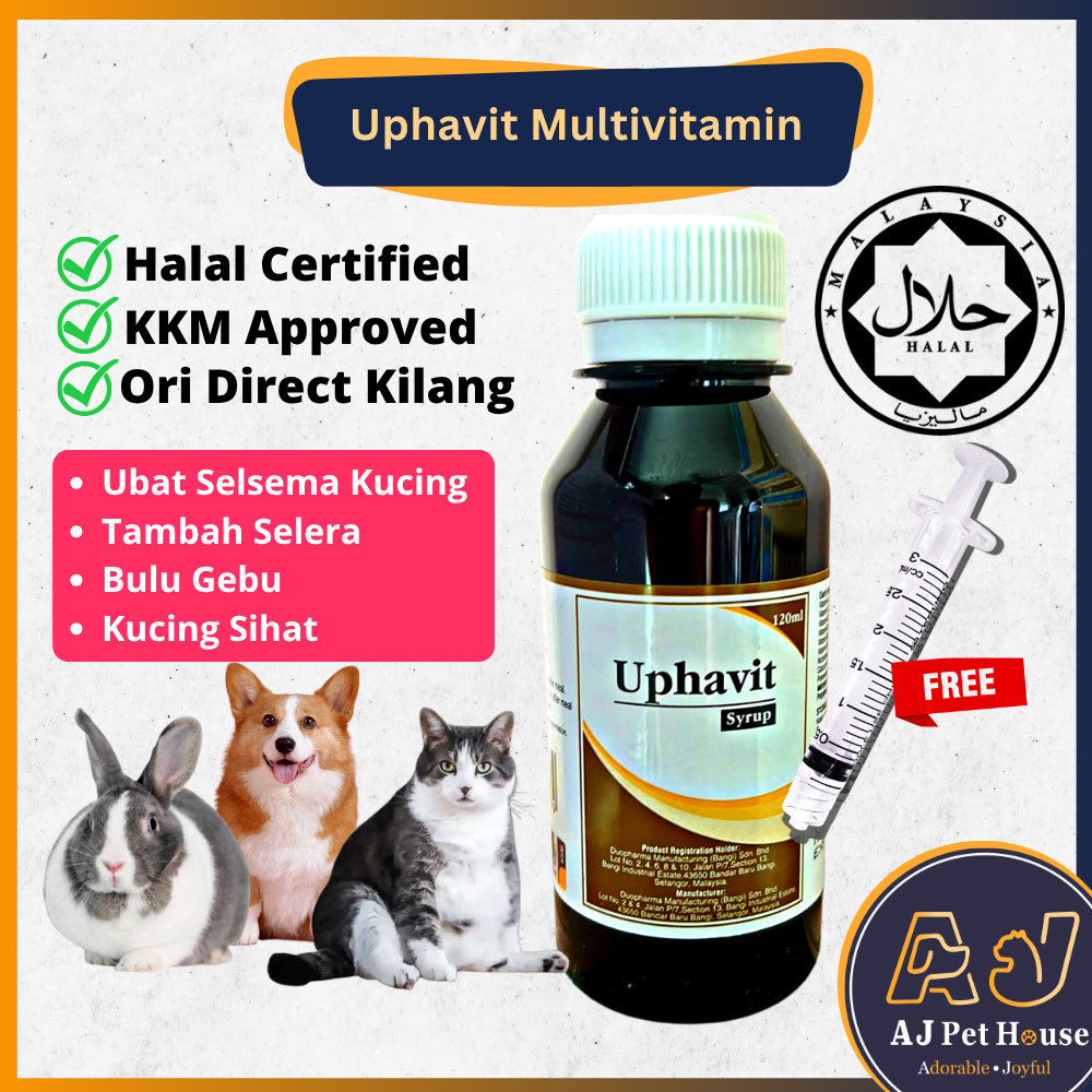 Uphavit Cat Vitamin Kucing Supplement - Ubat Selsema Deman Kucing ...